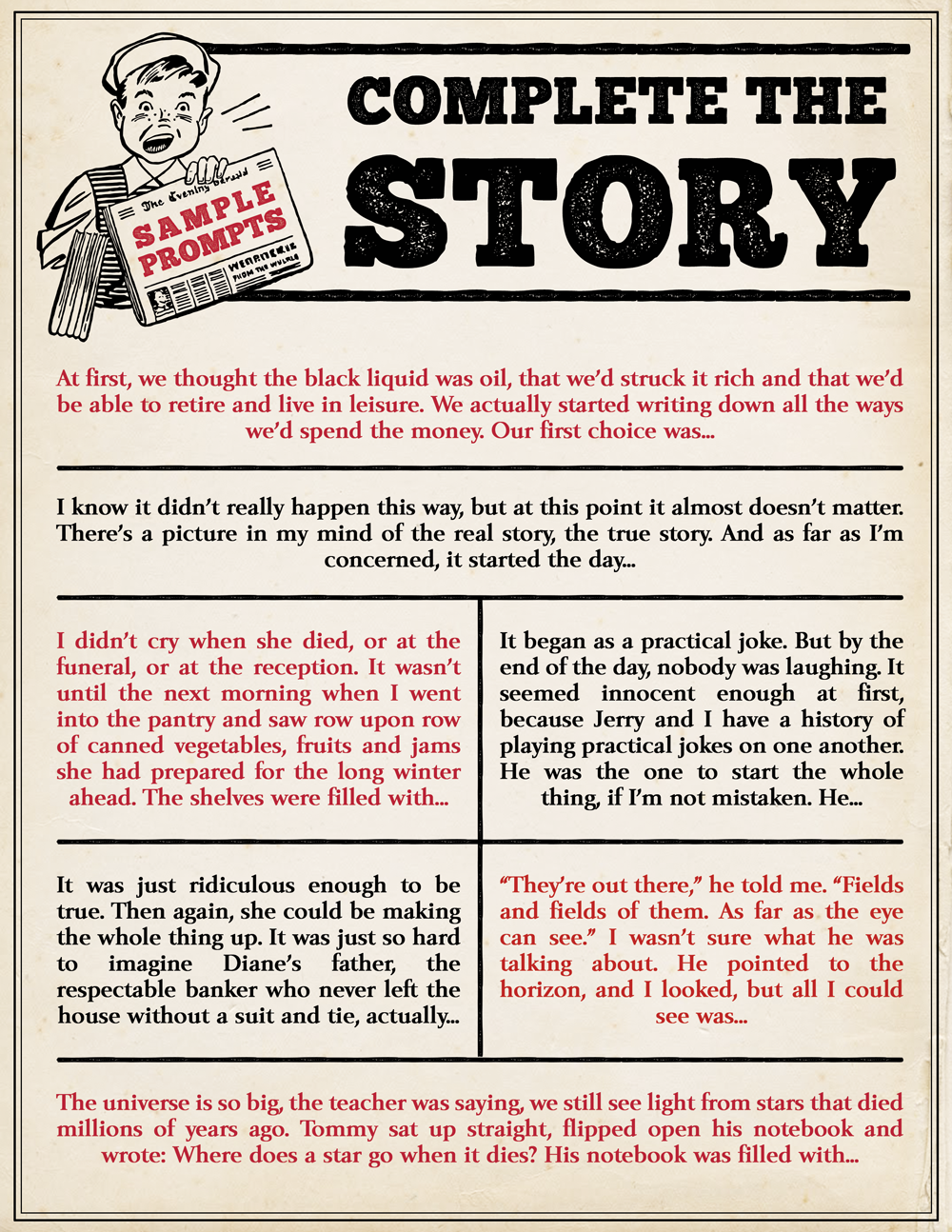 Complete The Story